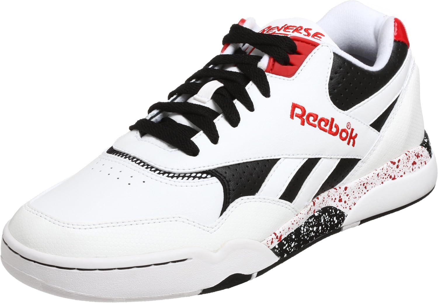 Amazon.com | Reebok Men's Reverse Jam Low Sneaker, White/Black/Red, 6.5 ...