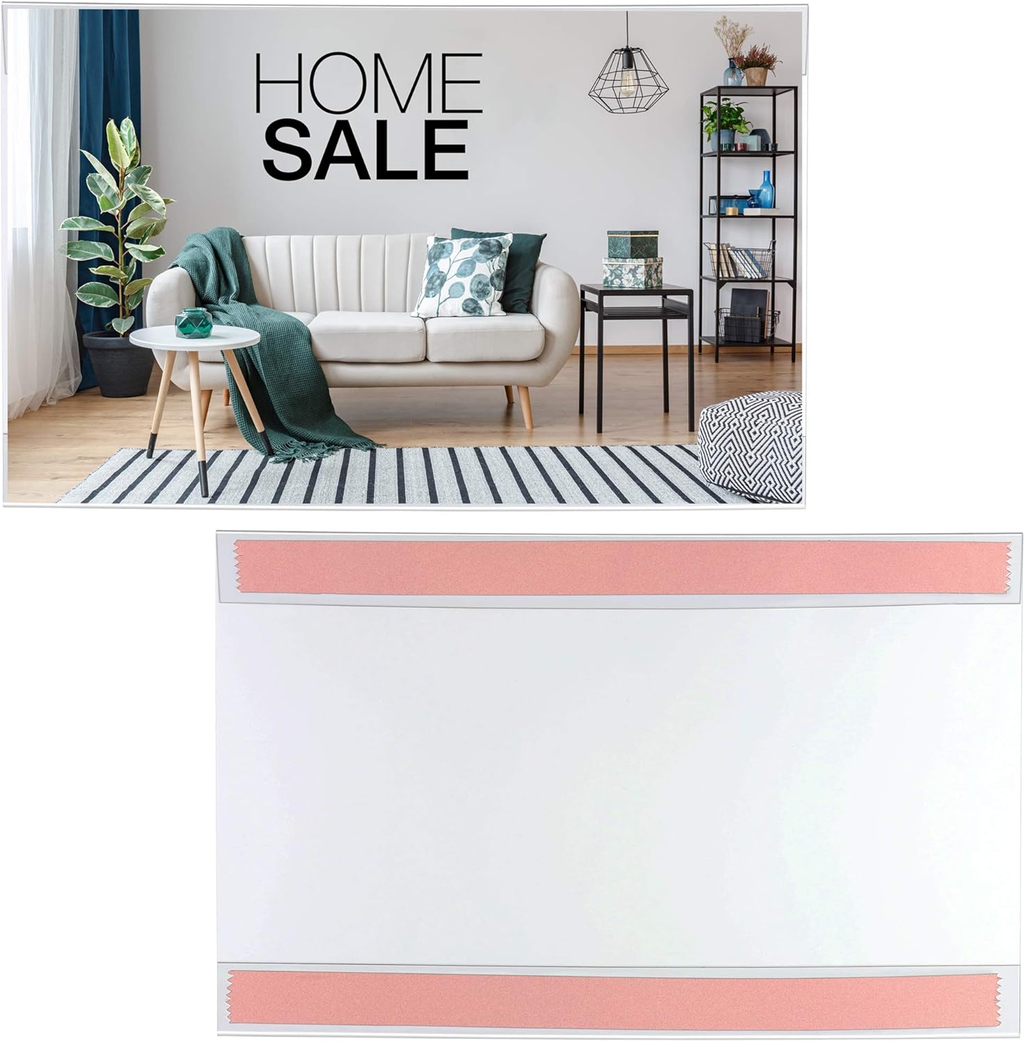 Amazon.com : Pack of 10 Adhesive Poster Pocket, 11" x 7", Clear Poster ...