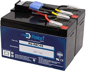 Amazon.com: RBC48 24V 7Ah APC SUA750I Replacement UPS Backup SLA ...