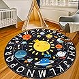 Amazon.com: Round ABC Kids Rug,4 Ft Soft Circle Alphabet Playroom Rug ...