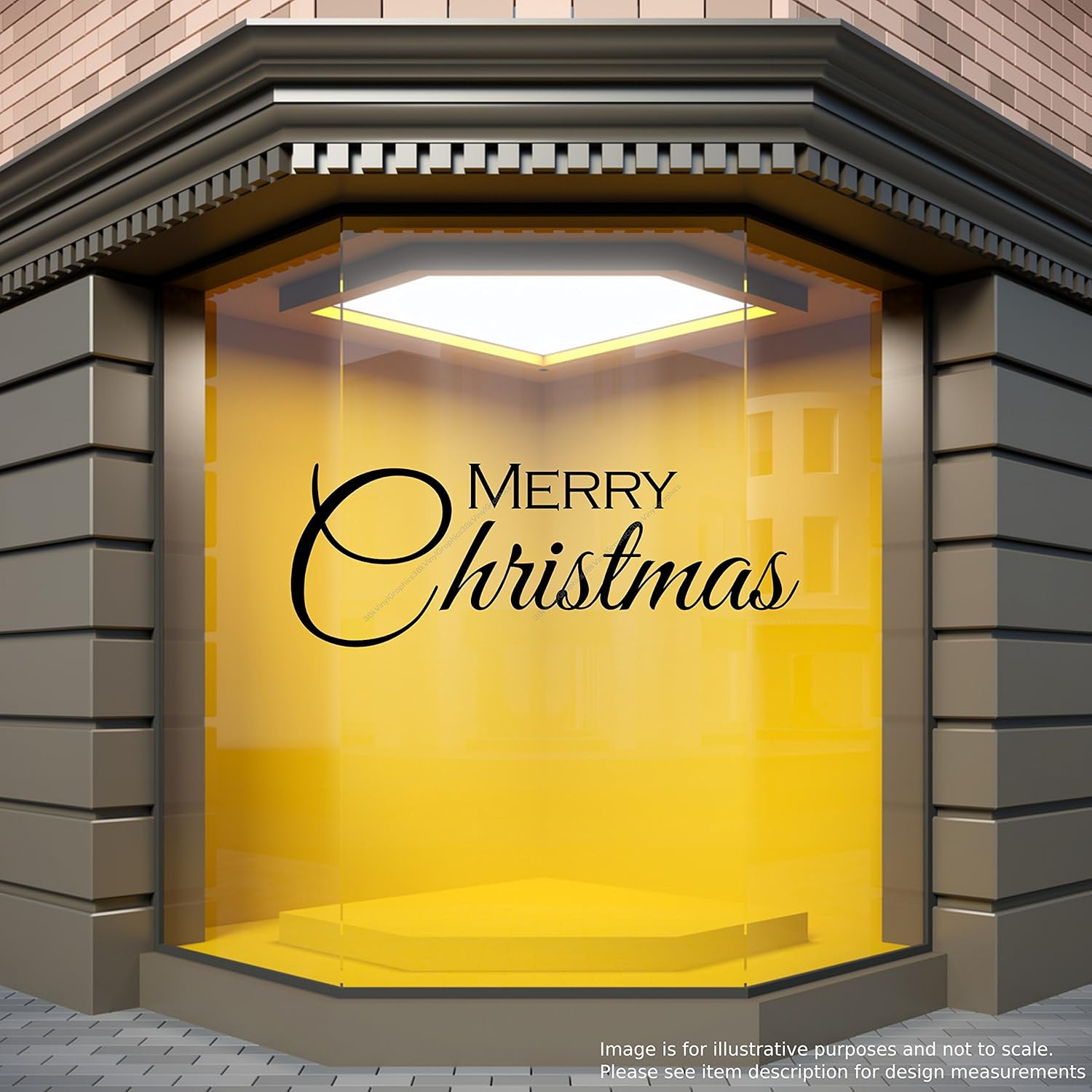 Merry Christmas Shop Window Sticker Home Decoration Storefront Retail ...