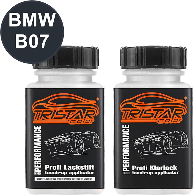 TRISTARcolor Autolack Lackstift Set für BMW B07 Graphitblau Metallic ...