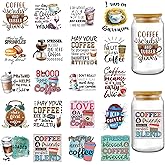 Amazon.com: AFRITEE UV DTF Cup Wrap - 8 Sheets Brown Coffee Bean Mom Transfer Stickers, Suitable ...