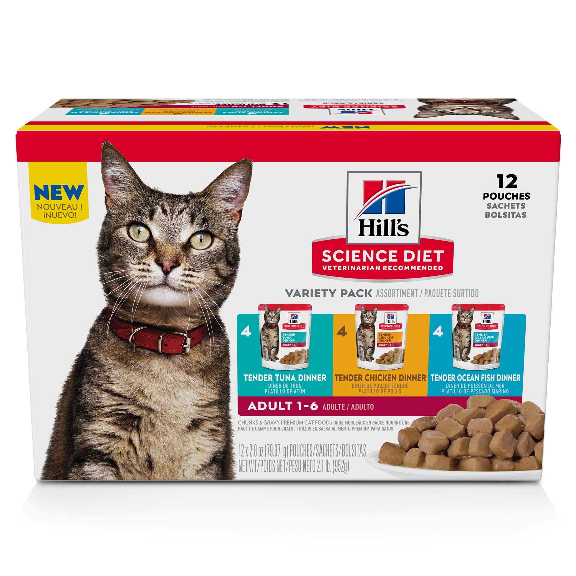 Hill's Science Diet Adult 1-6, Adult 1-6 Premium Nutrition, Wet Cat ...
