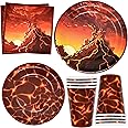 Amazon.com: Gift Boutique 96 Pcs Volcano Hot Lava Party Supplies ...