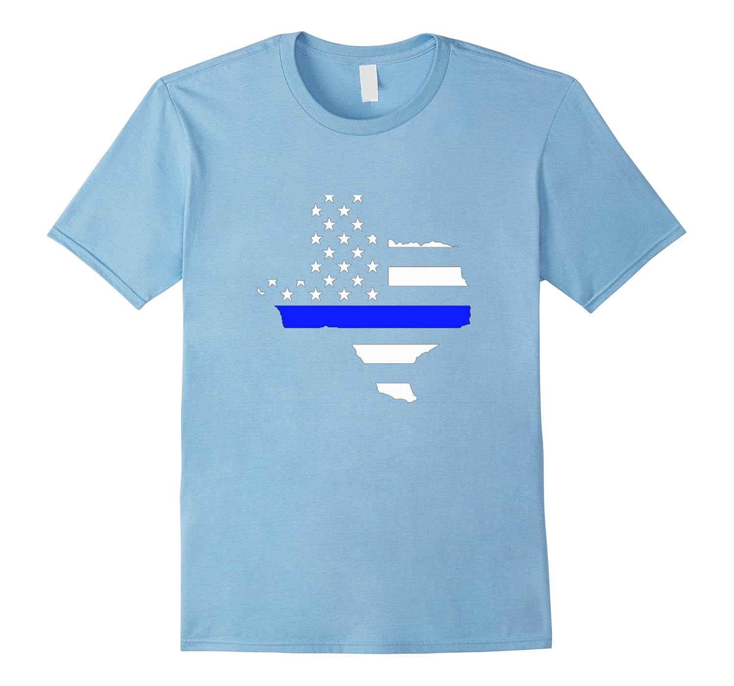 HQ Texas thin blue line – Police T shirt- Law Enforcement-CL – Colamaga