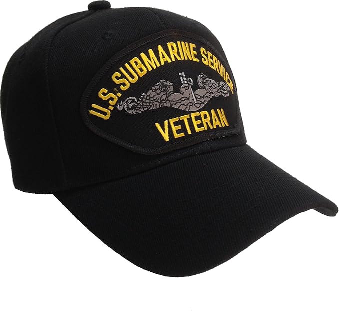 U.S. Submarine Service Veteran Ball Cap Hat US Navy - Negro: Amazon.com ...