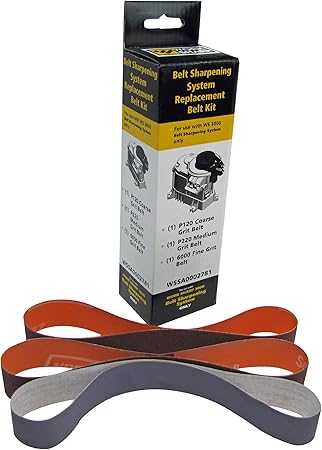 Work Sharp WS3000 Belt Sharpening System Replacement Belt Kit (WS3000 ...