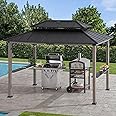 Amazon.com : Sunjoy Wooden Grill Gazebo, 8 x 12 ft. Steel Hardtop ...