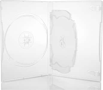 Amazon.com: Cd/dvd Case 14mm Clear Triple (3-Disc) PP DVD Cases with 1 ...