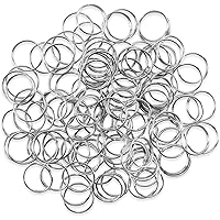 Amazon.com: 100 Piece Mini Stainless Steel Split Rings Connectors for ...