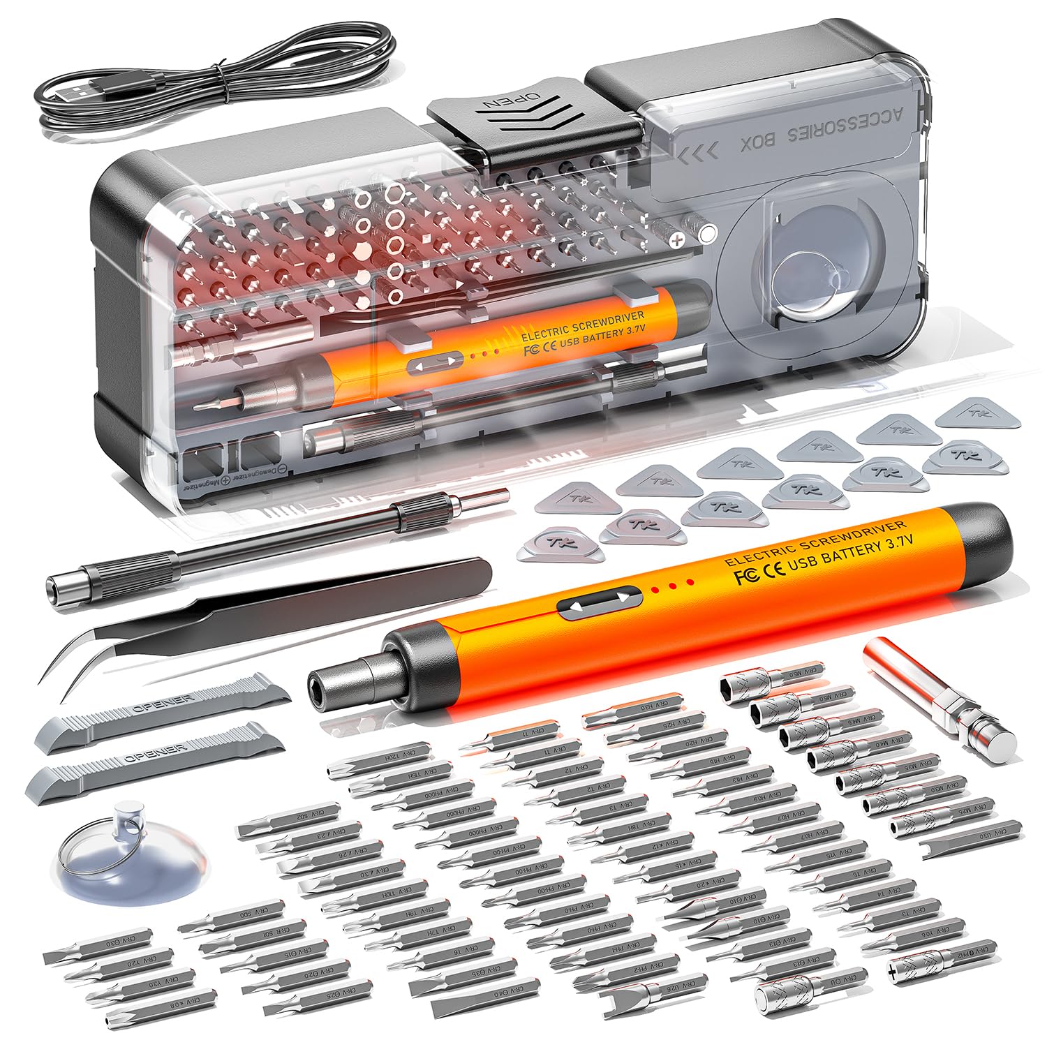 *USED MISSING PIECES*ANVANNA Electric Screwdriver, Precision ...
