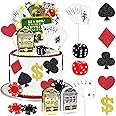 Amazon.com: Morofme 21 PCS Casino Cake Decorations Slot Machine Toy ...