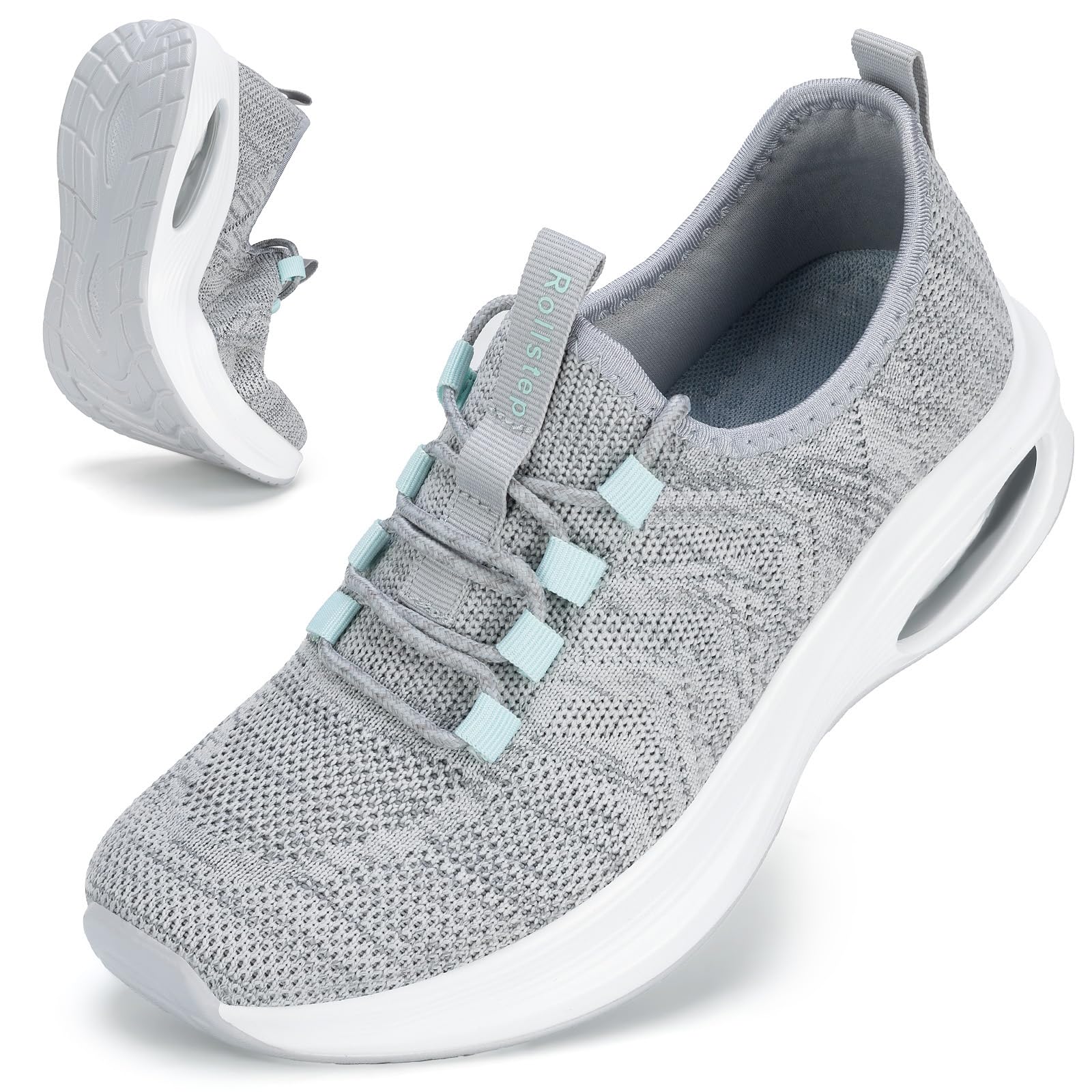 Rollstep Wide Toe Box Shoes Women Extra Wide Width Sneakers Diabetic ...