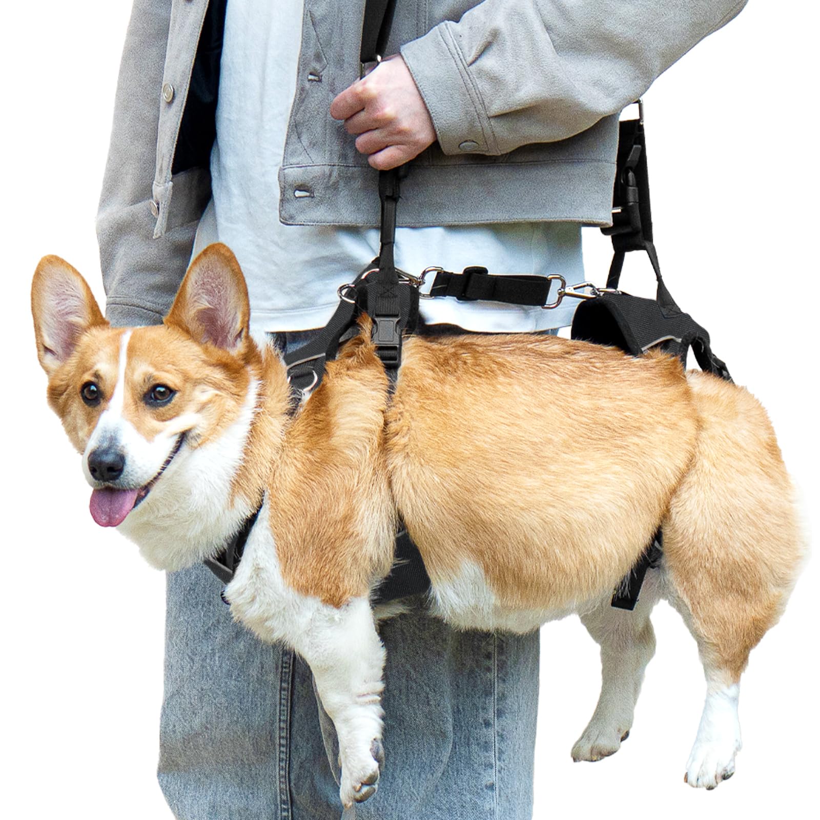 Dollephi Dog Lift Harness, Dog Lift Sling Carrier with Handle ...