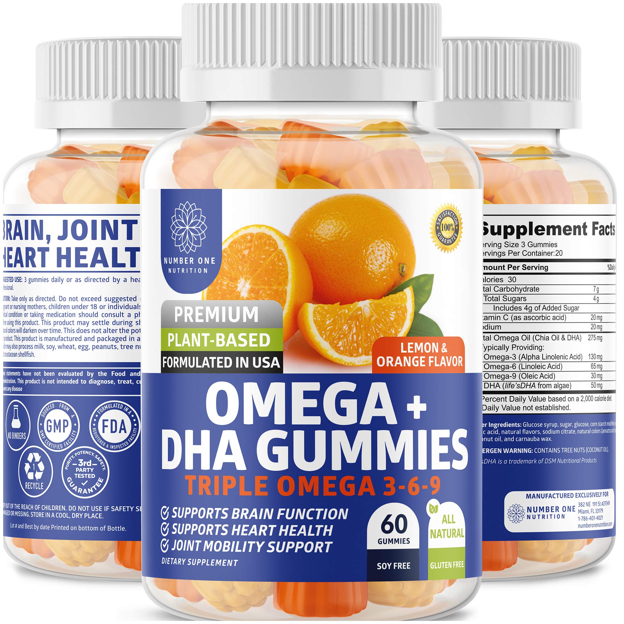 Mua N1N Premium Omega 3 6 9 + DHA Gummies [Vegan, Plant Based] Natural ...