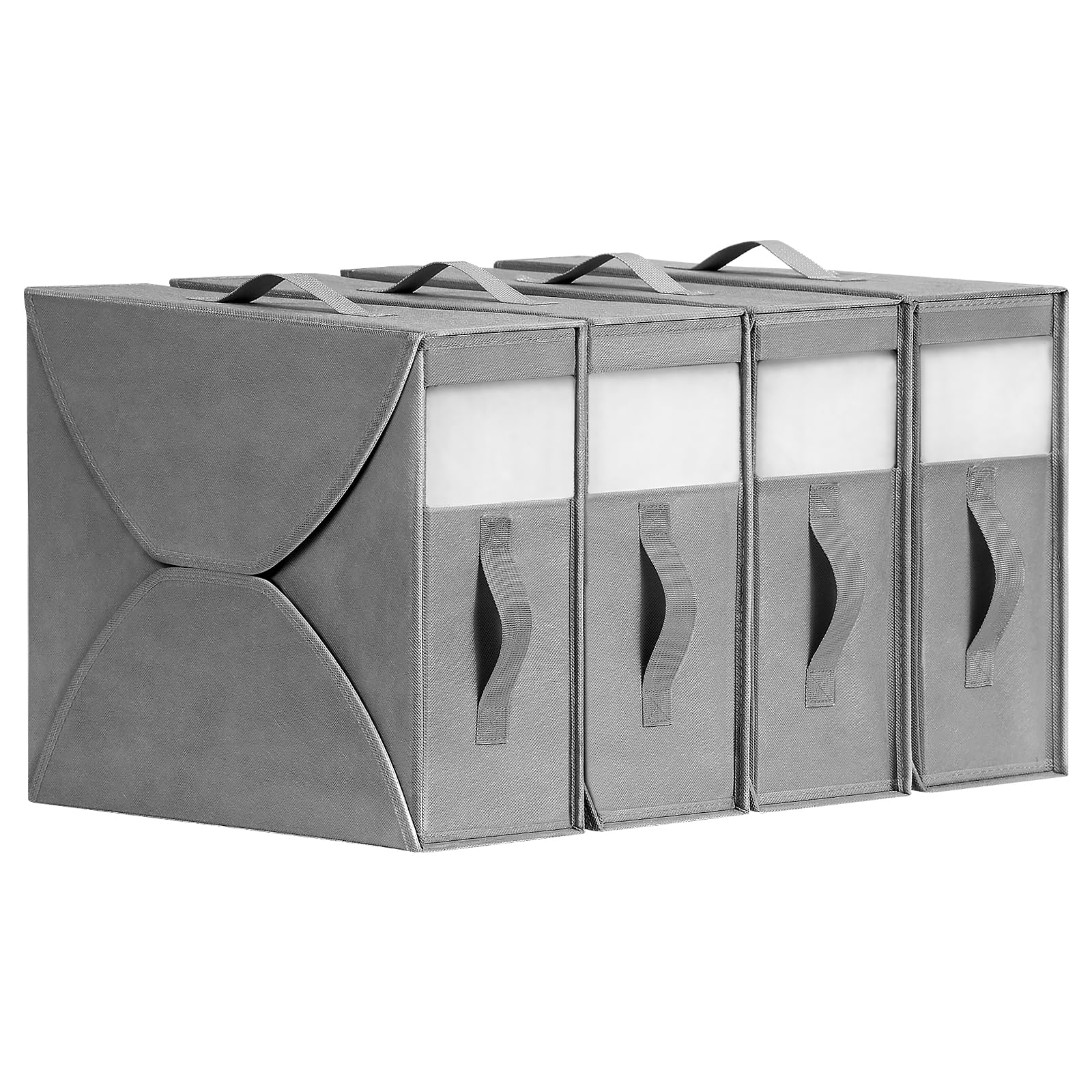 DIMJ Bed Sheet Organizers and Storage, Foldable Sheet Organizer for ...