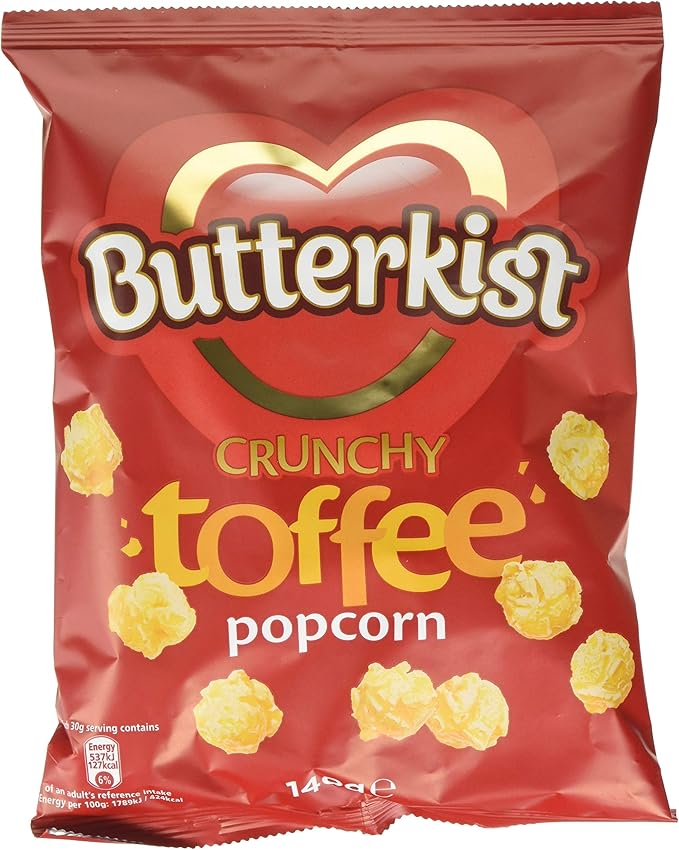 Butterkist Crunchy Toffee Popcorn 140g, Case of 14 702127/111111 ...