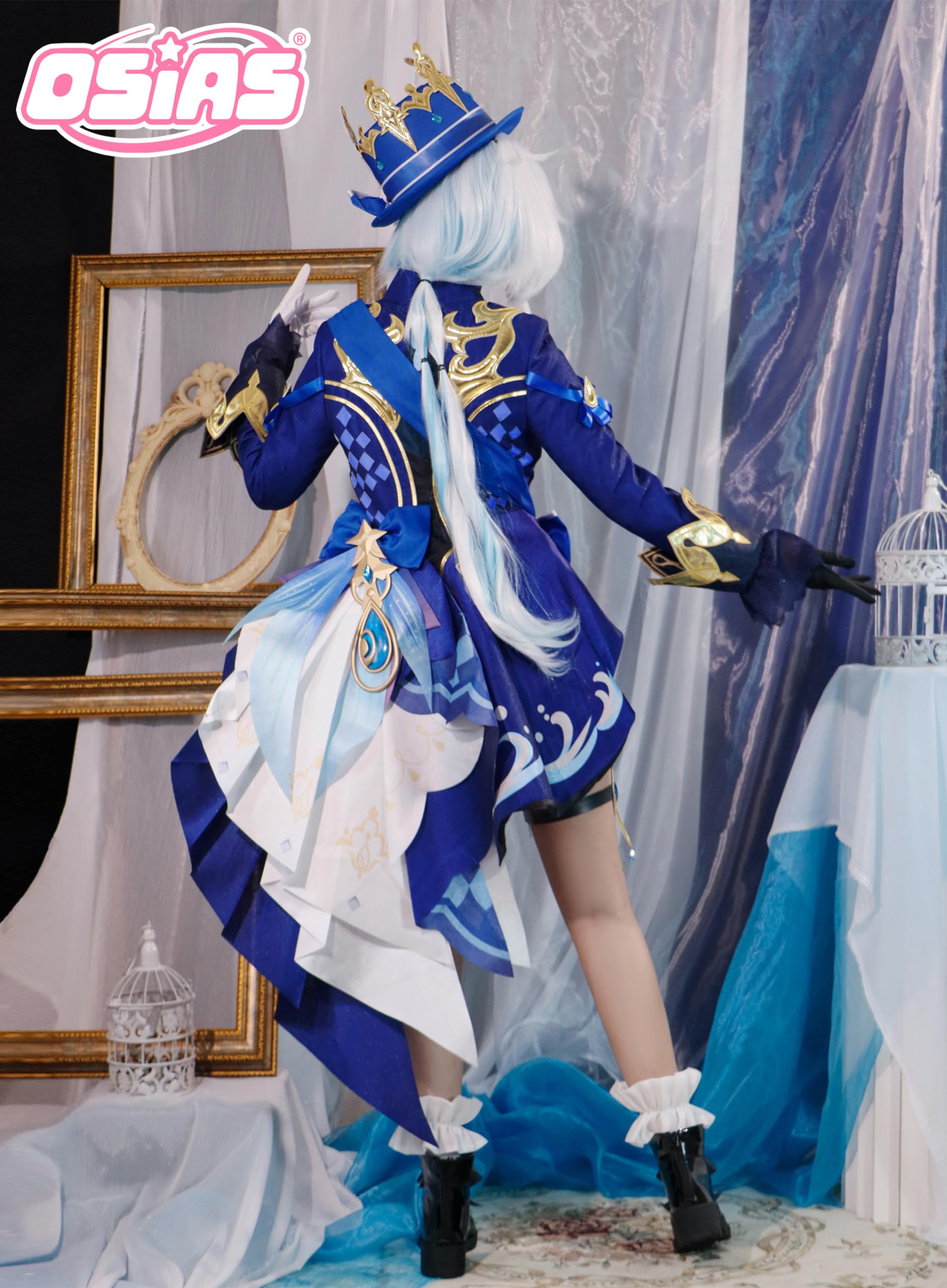 Mua OSIAS Genshin Impact Cosplay Furina White Form Cosplay Costume Set ...