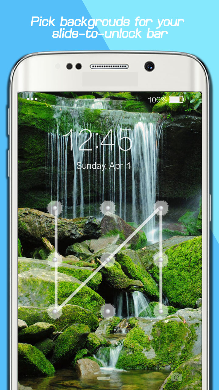 Waterfall Lock Screen : Pattern Password Lock Screen:Amazon.com ...