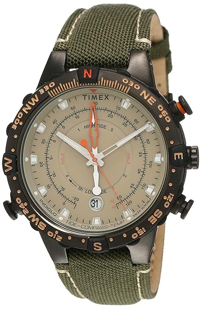 Buy Timex Intelligent Quartz Compass Chronograph Analog Beige Dial Men ...