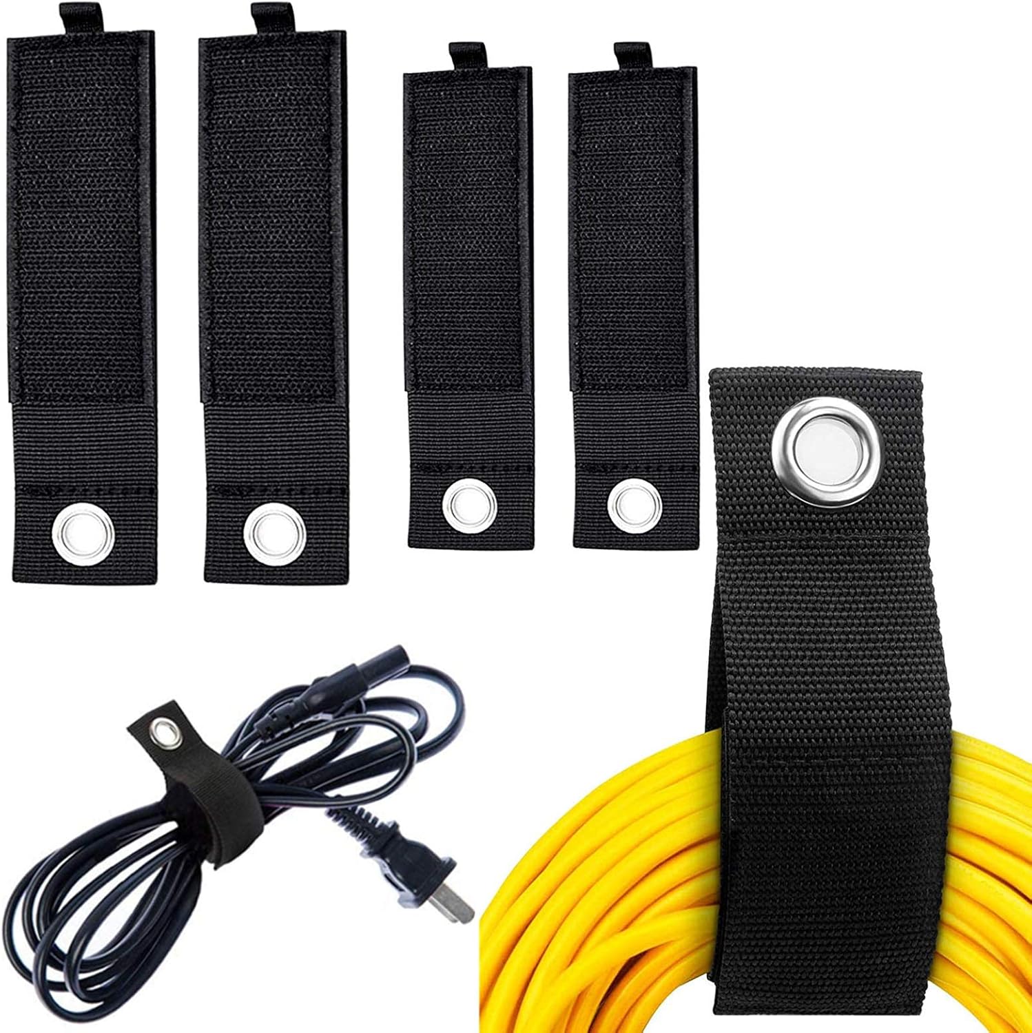 4Pcs Heavy-duty Storage Straps, (2 Small 13×2.5cm+2 Large 18x5cm ...