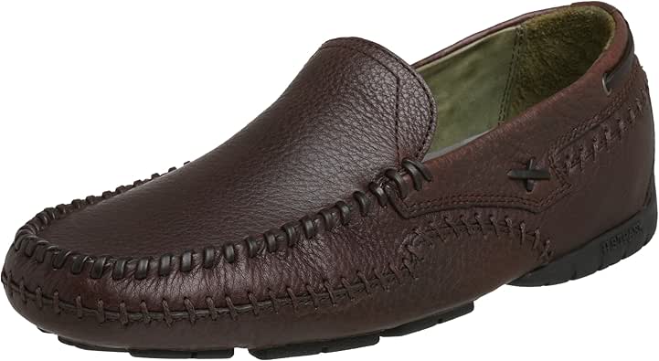 Amazon.com | H.S. Trask Men's Outpost Moccasin, Dk Brown Pebbled, 13 M ...