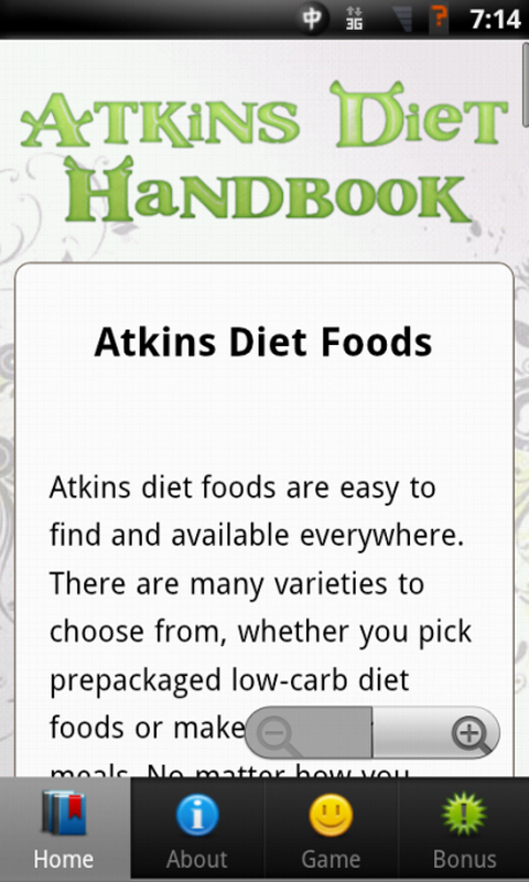 Atkins Diet Handbook:Amazon.com:Appstore for Android