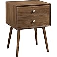 Amazon.com: Modway Dispatch Nightstand, Walnut, Twin : Home & Kitchen