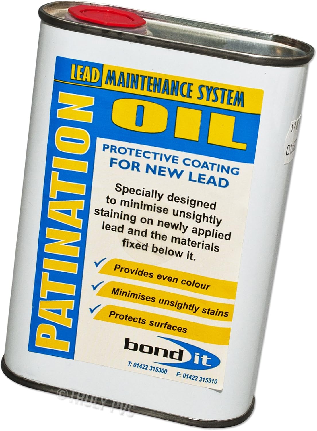 Bond-It Patination oil - 500ml can for lead flashing - stops the white ...