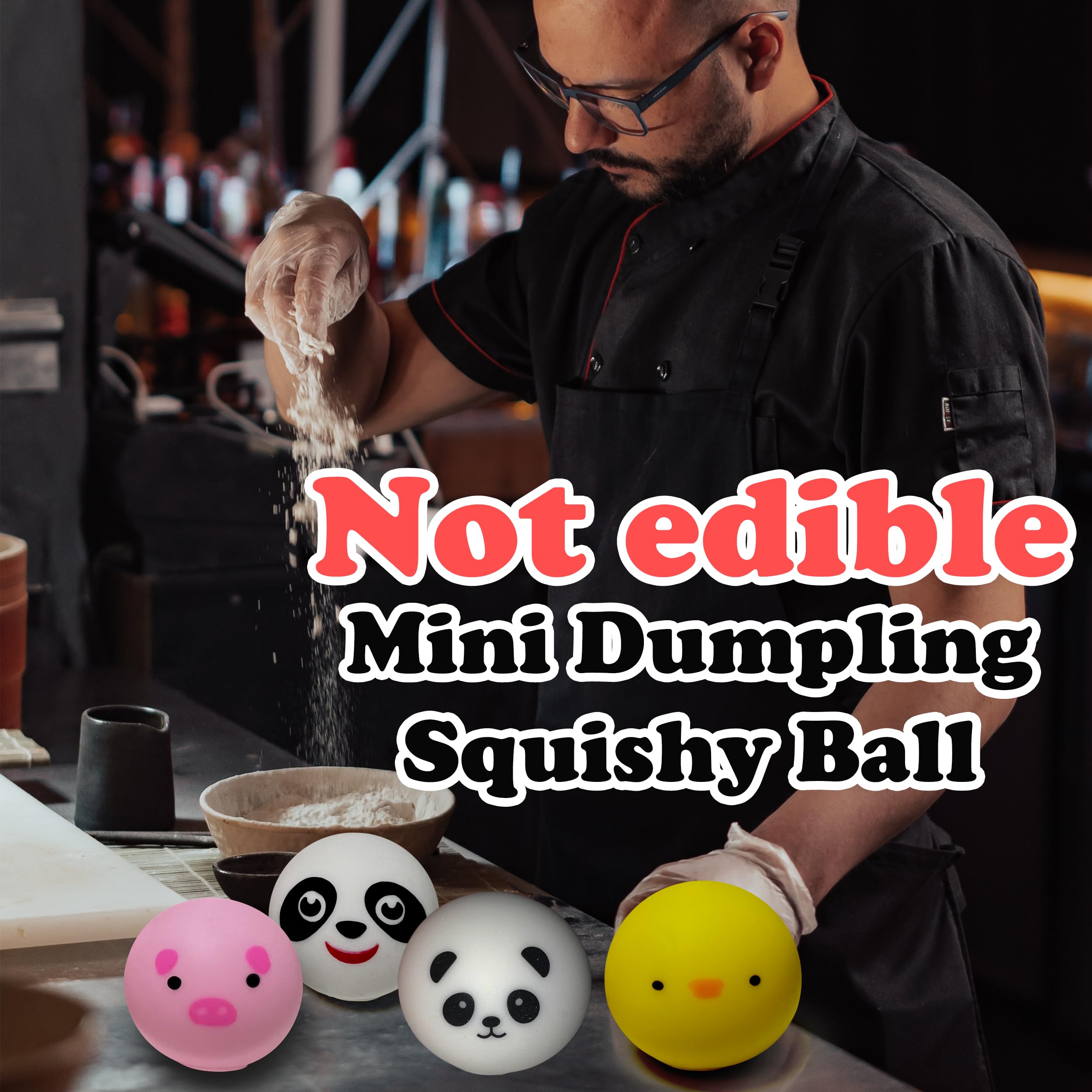 Mua Mini Panda Dumpling Fidget Toys Stress Balls for Kids and Adults (3 ...