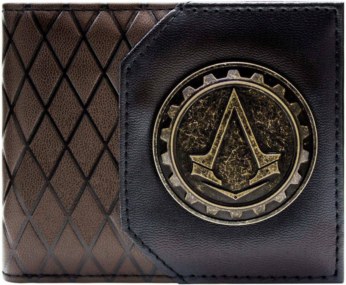 Ubisoft Assassins Creed Syndicate Cog Brown ID & Card Bifold Wallet ...