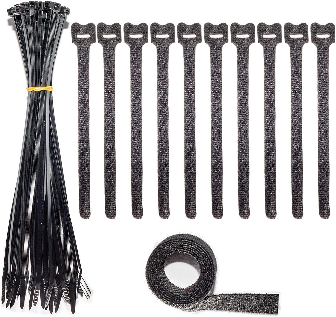 Cable Management Kit, Wire Organiser Multipack, Consists of 50 Cable ...