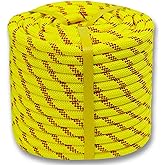 CRAYZA Double Braided Arborist Rigging Rope (1/2 in x 100 ft) Strong ...