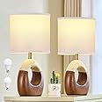 EJIAXIN Table Lamp for Bedroom Set of 2 - Bedside Table Lamps with 3 Color Temperatures - Boho ...