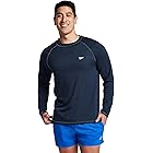 Speedo Men's UV Swim Shirt Long Sleeve Loose Fit Easy Tee