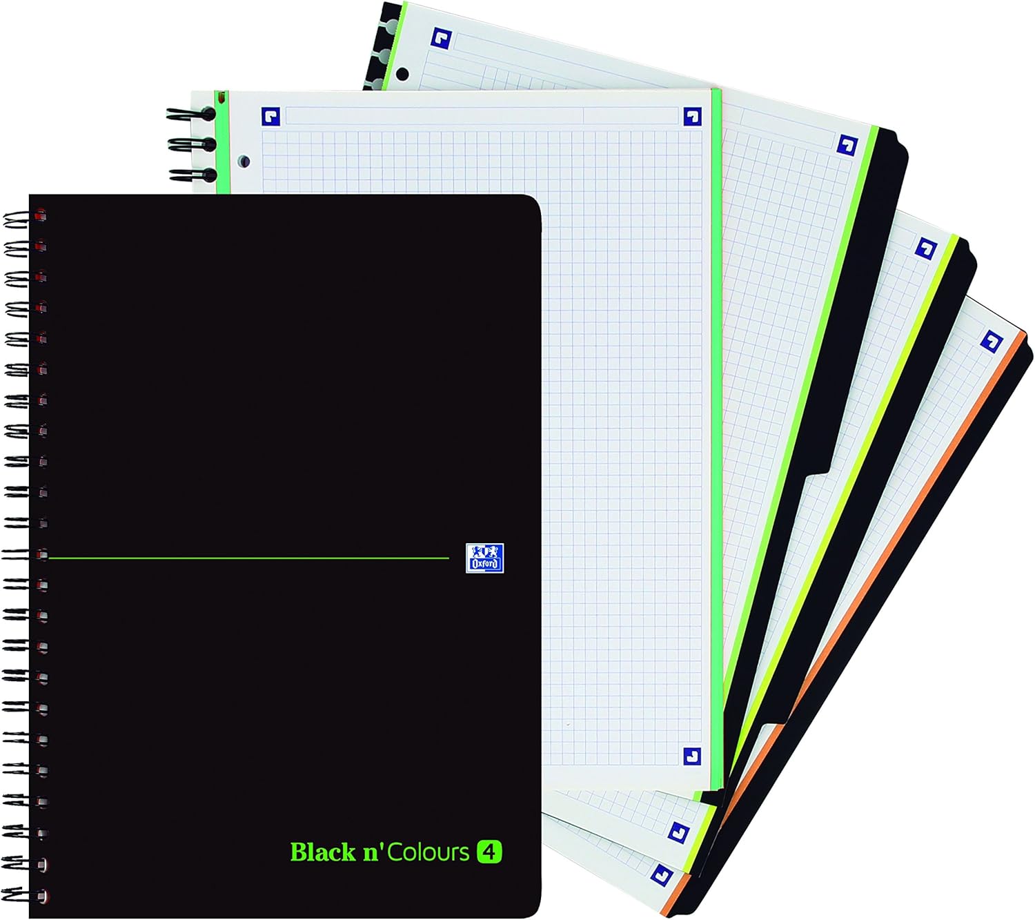 A4+ Oxford Micro-Perforated Notebook – Black N’Colours – Extra Hard ...