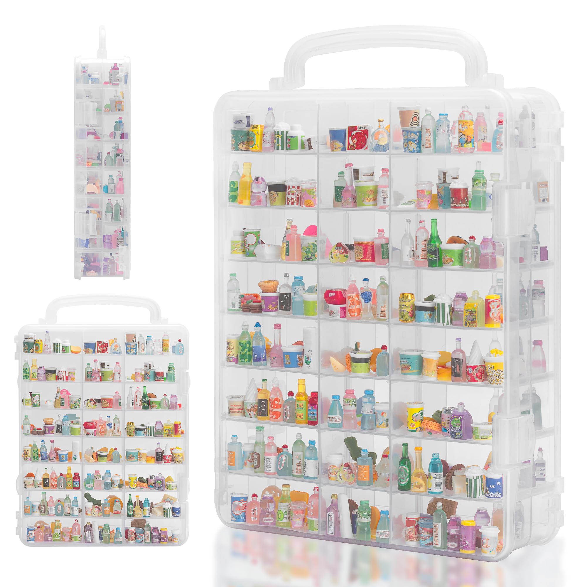 JOYMOMO 48 Slots Mini Brand Storage Case with Mini Brands Collector ...