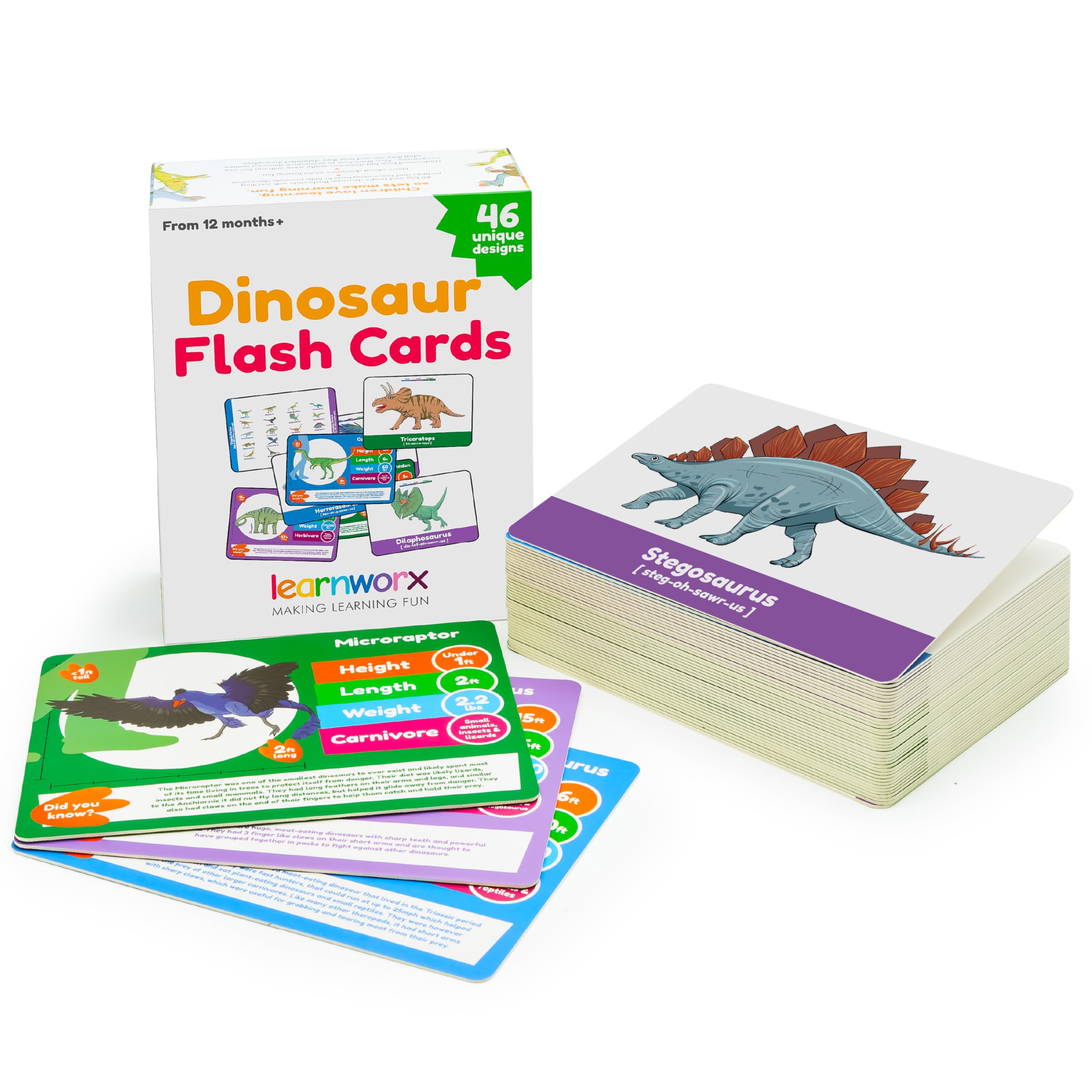 Mua Dinosaur Flash Cards for Kids - Learn Dinosaurs Game, Fun Facts ...