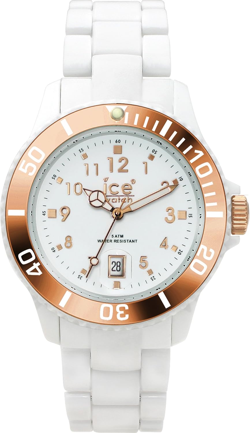 ICE-Watch Rose Gold Unisex White Watch: Ice Watch: Amazon.co.uk: Watches