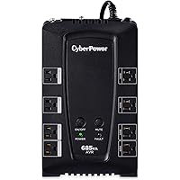 Amazon.com: CyberPower CP685AVRG AVR UPS System, 685VA/390W, 8 Outlets ...