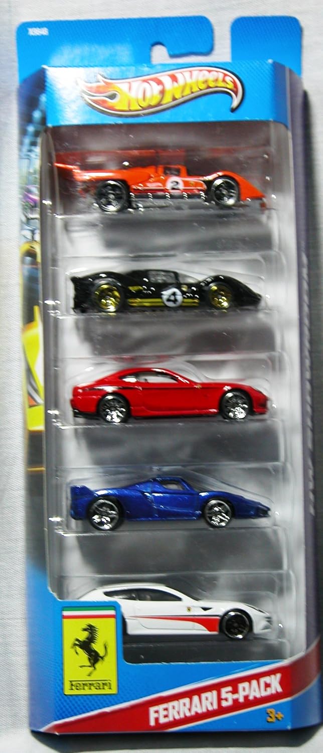 Amazon.com: Hot Wheels Ferrari 5 Pack: Toys & Games