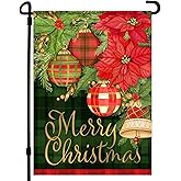 Amazon.com : DIYDEC Christmas Garden Flag 12x18 Inch Double Sided Xmas ...