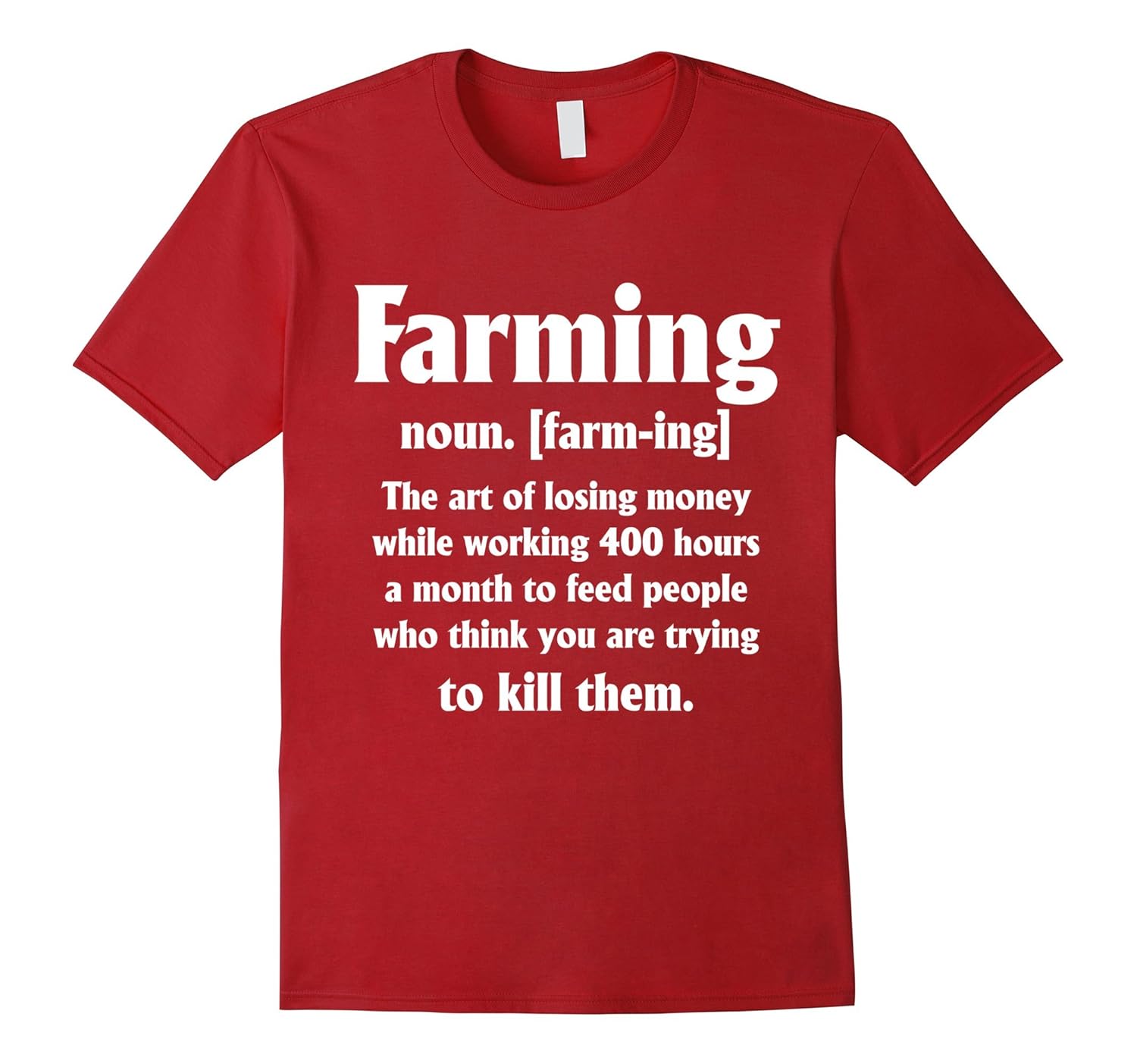 farming t-shirt funny noun [farm-ing] tee-CL – Colamaga