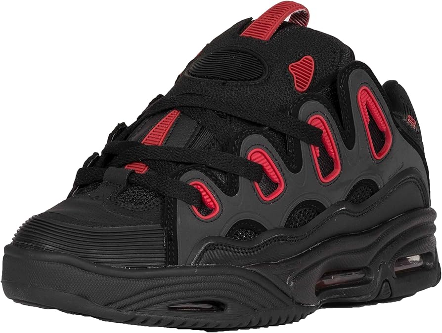Osiris D3 2001 Black/Black/Red: Amazon.co.uk: Shoes & Bags