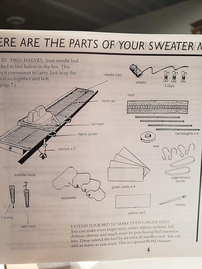 Bond Classic Knitting Machine Parts | Reviewmotors.co