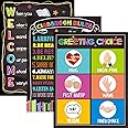 Amazon.com: chiazllta Classroom Poster Set Decorations Welcome Back to ...
