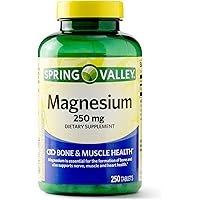 Spring Valley Tabletas de magnesio, 250 mg, 250 ct : Amazon.com.mx ...