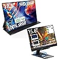 Amazon.com: Ingnok Dual Portable Monitor –15.6'' +18.5" 100% sRGB FHD ...