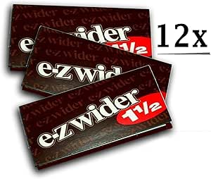 Amazon.com : EZ Wider 1½ Rolling Papers 12x Booklets ezwider 1 1/2 EZ ...